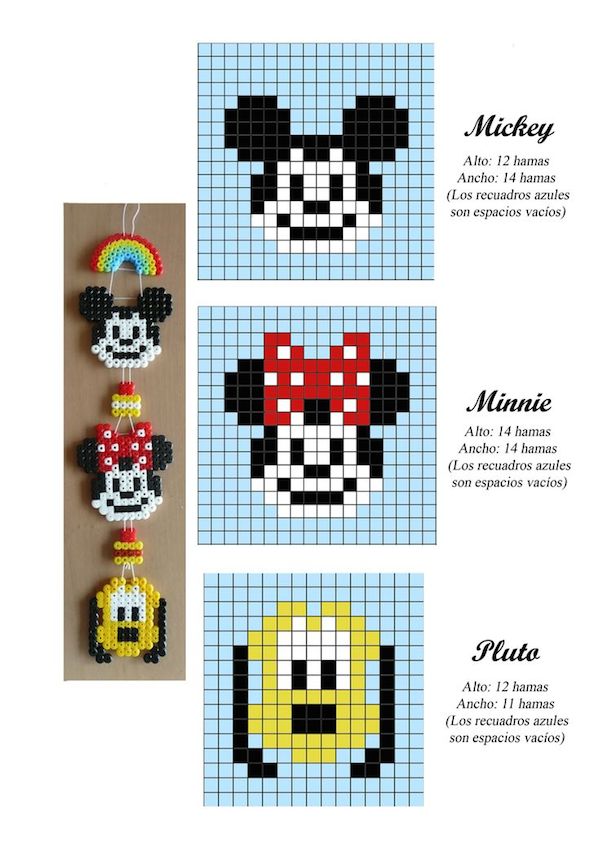 VianneyCreates: Cute Bead Loom Patterns (Good for Perler Beads, etc...too!)