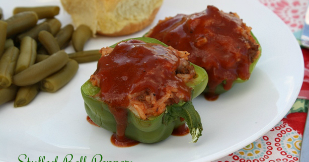 Stuffed Bell Peppers - Old Fashioned Favorite — Mommy's Kitchen