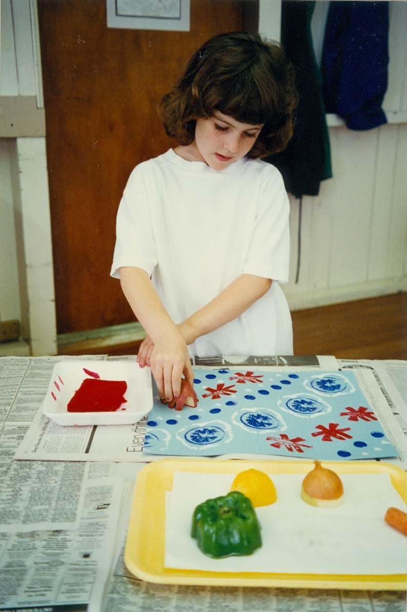 Vegetable Printing Designs For Kids