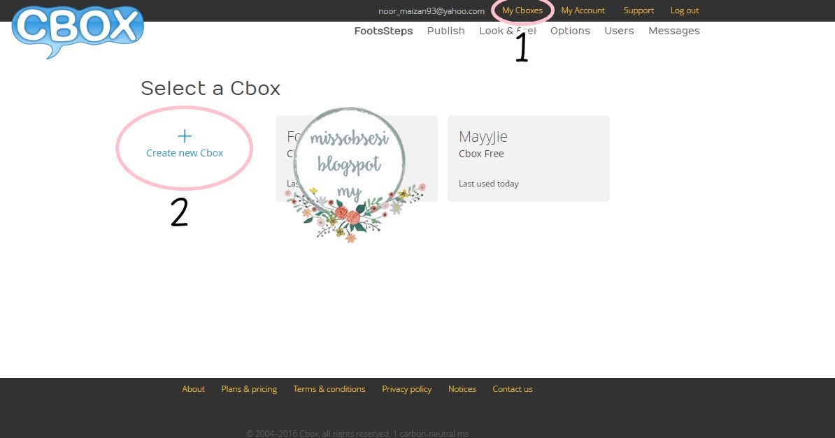 Tutorial | Buat Cbox Baru
