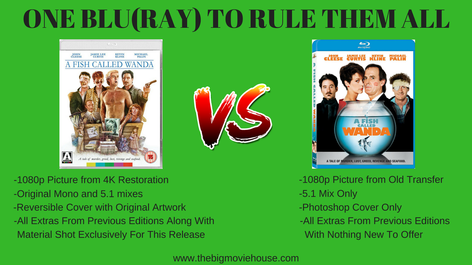 One Blu(ray) to Rule Them All Vol.2: A Fish Called Wanda (Arrow Video ...