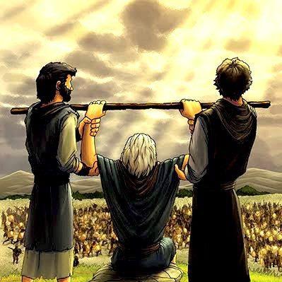 A Concord Pastor Comments: Aaron and Hur spotting for Moses!