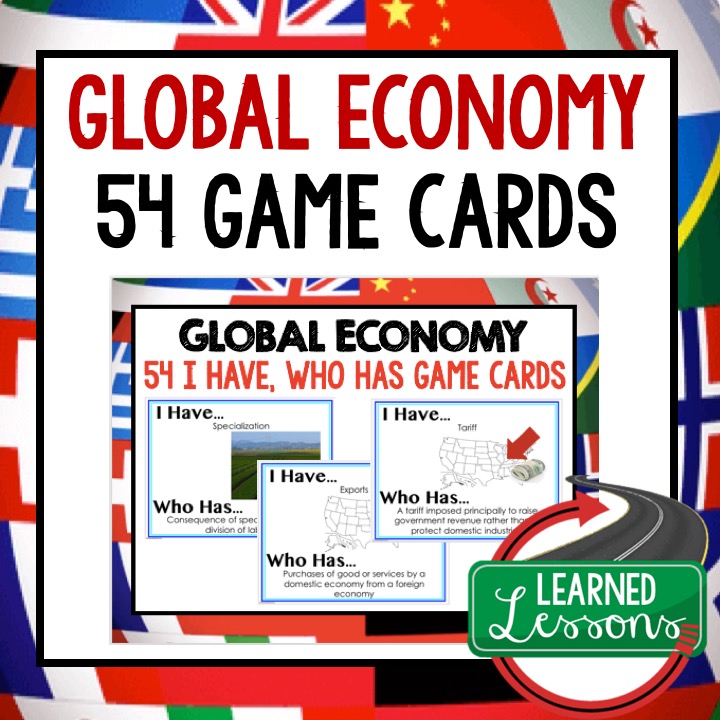 Economics, Free Enterprise Game Cards, Test Prep - Learned Lessons ...