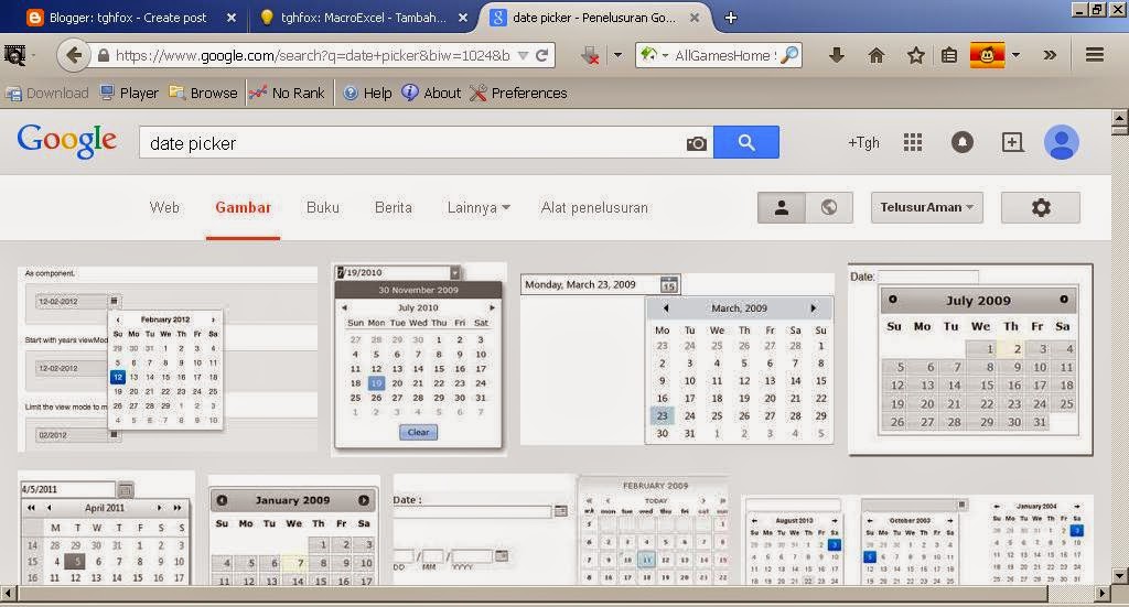 Tghfox Macroexcel Input Tanggal Dengan Form Date Picker