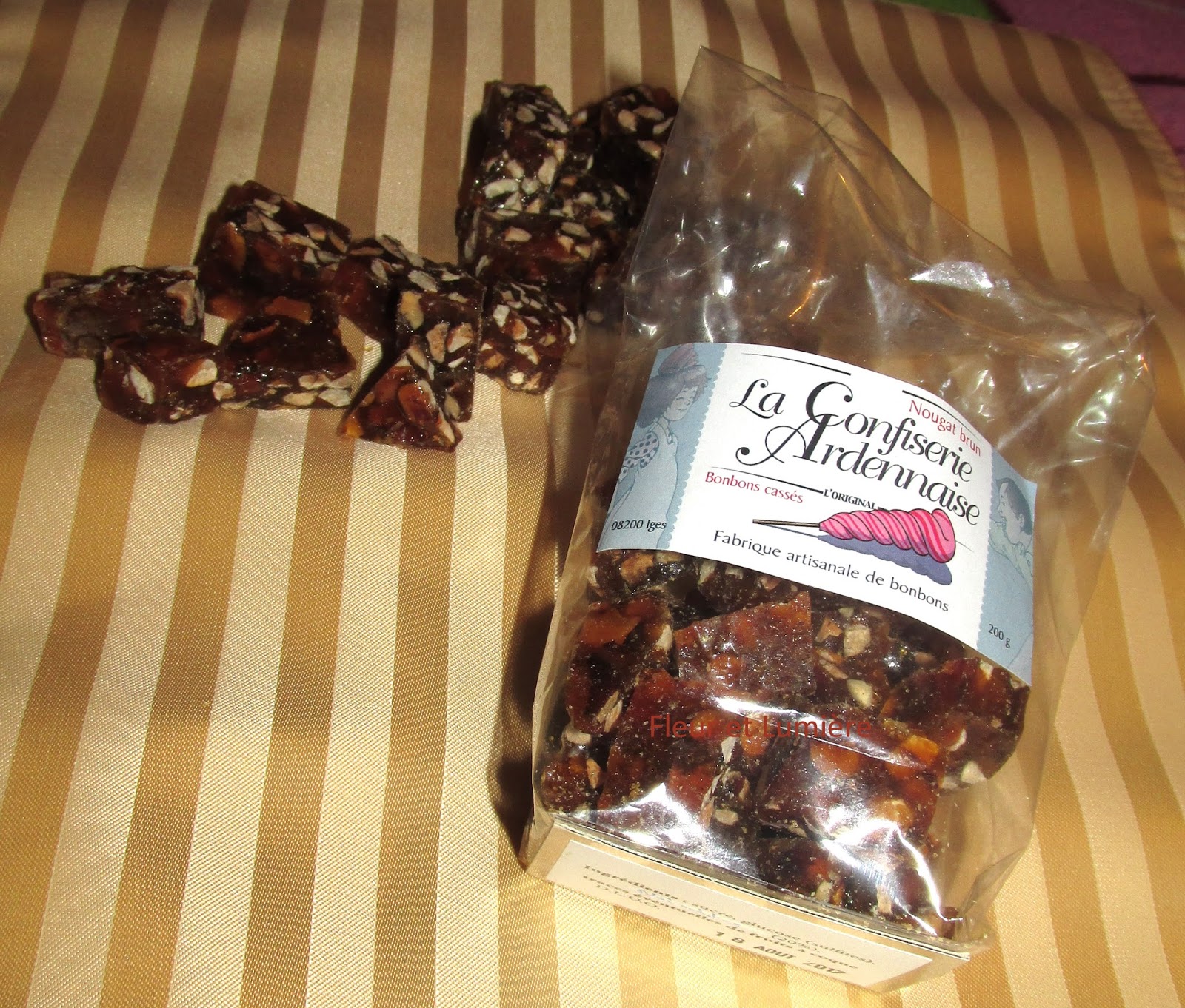 Fleur et Lumière: Nougat brun à la noisette acheté au marché paysan de ...