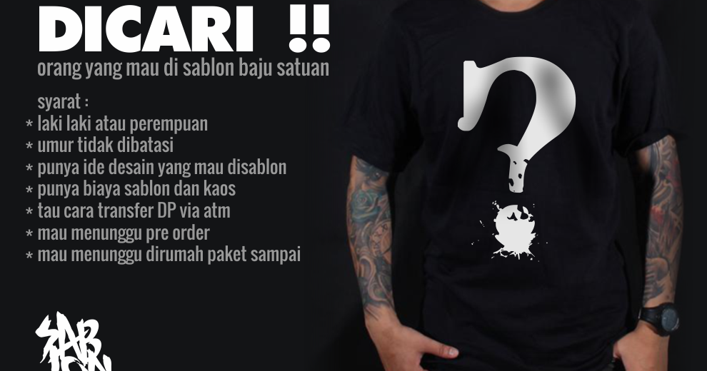 DICARI !! Orang yang Mau Sablon Kaos Satuan / Lusinan | Sablon Kaos Online