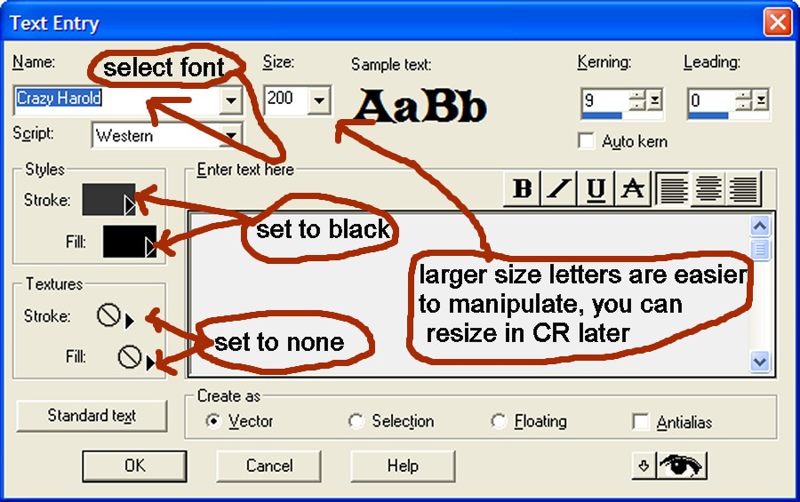 Kathy's Waffle: Welding a Word Using Paint Shop Pro