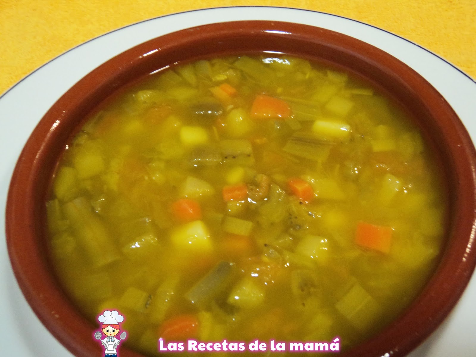 Las recetas de la Mamá: Receta de sopa de verduras