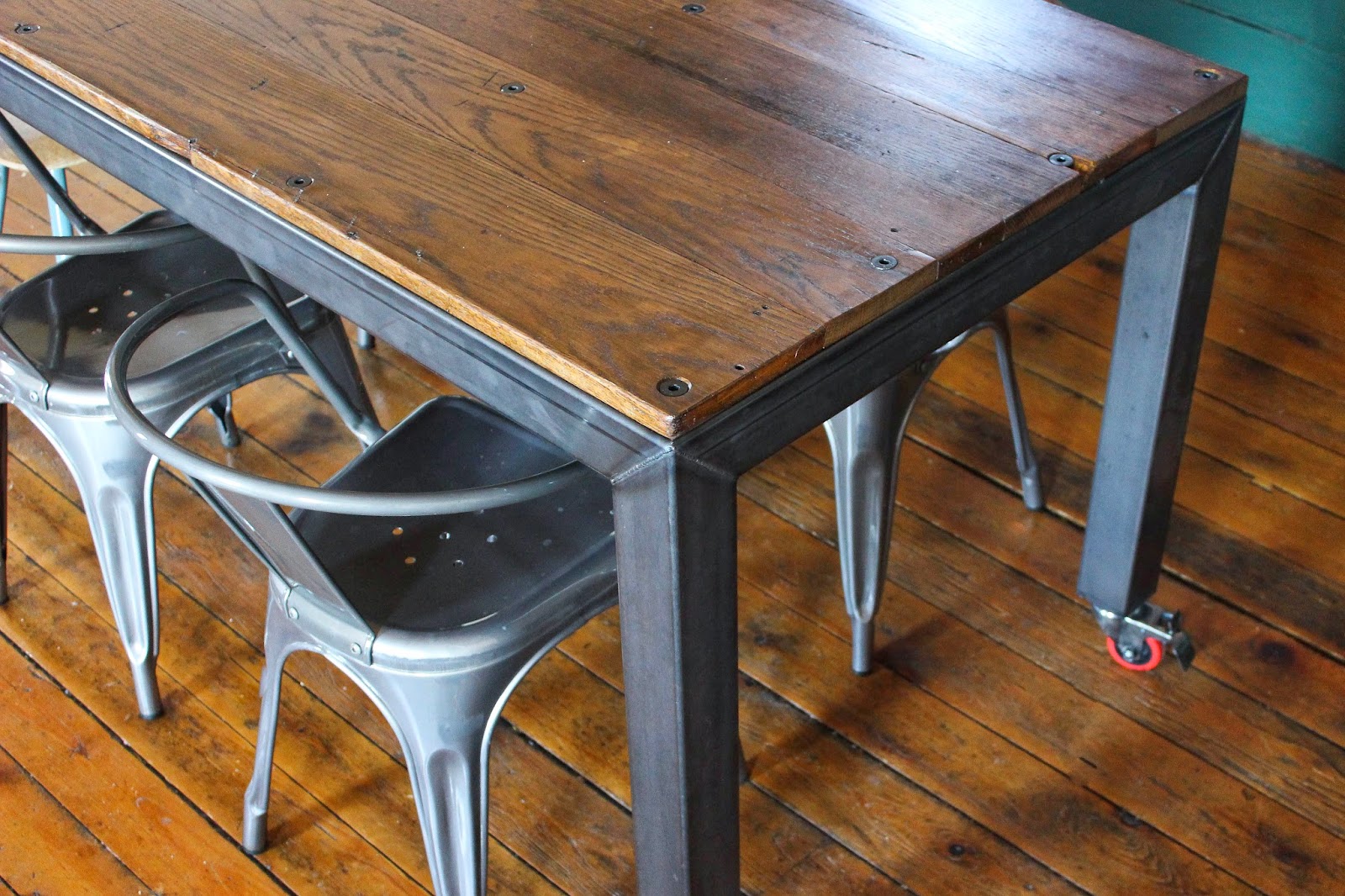 Weaver Family: Our DIY Industrial Dining Table