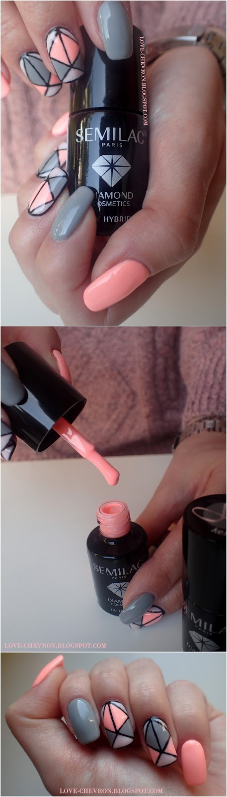 Love Chevron: Manicure hybrydowy Semilac Sleeping Beauty 130 & Stylish ...