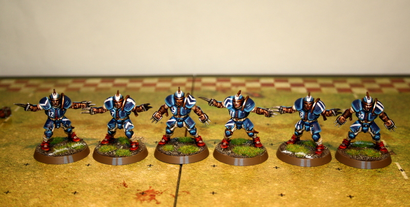 The Art of War: Blood Bowl: New Human Team Painted