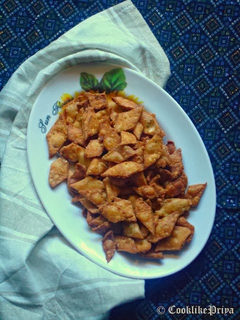 Cook like Priya: Spicy Diamond Cuts Recipe | Savoury Diamond Cuts Step ...