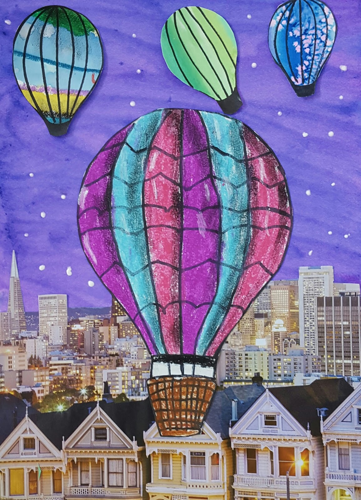 MaryMaking: Surreal Hot Air Balloon Collages II