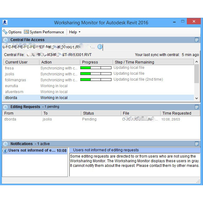Worksharing Monitor for Revit