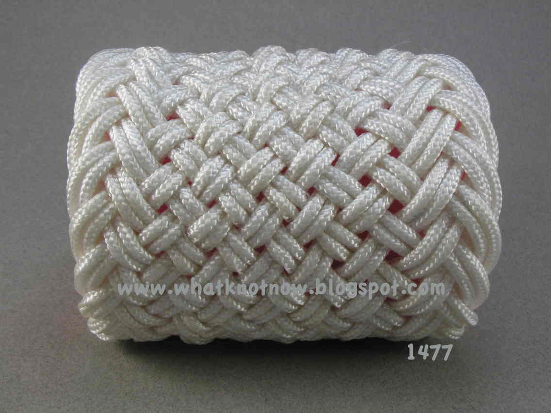Knots and fiber bracelets: hybrid weave turks head knot cuff bracelet 1477