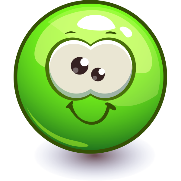 Goofy Green Smiley | Symbols & Emoticons