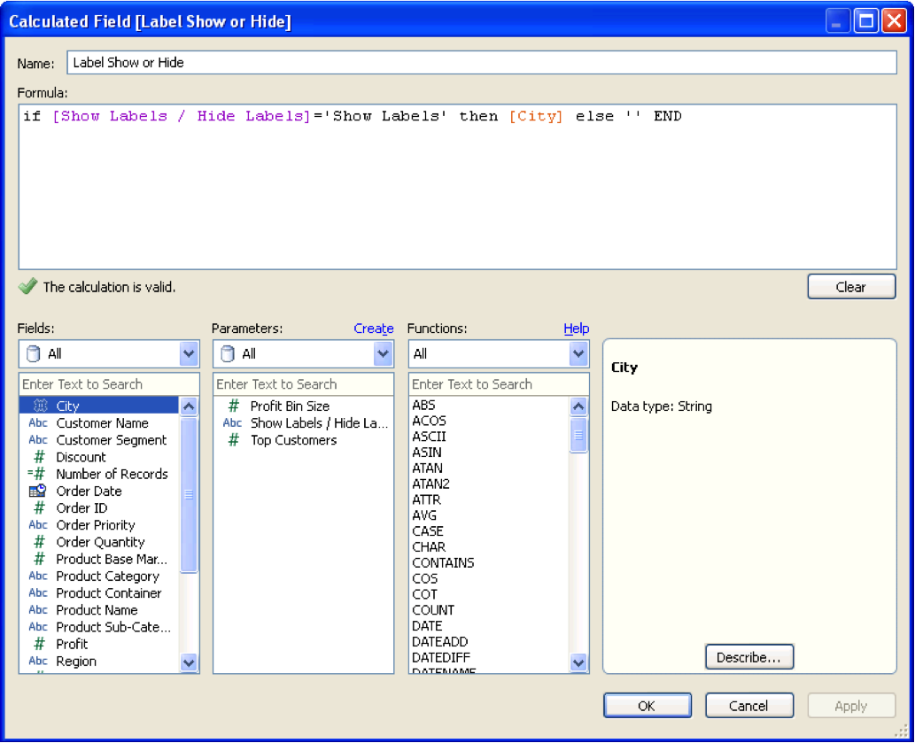 Paint By Numbers: A quick Tableau Tip - showing and hiding labels