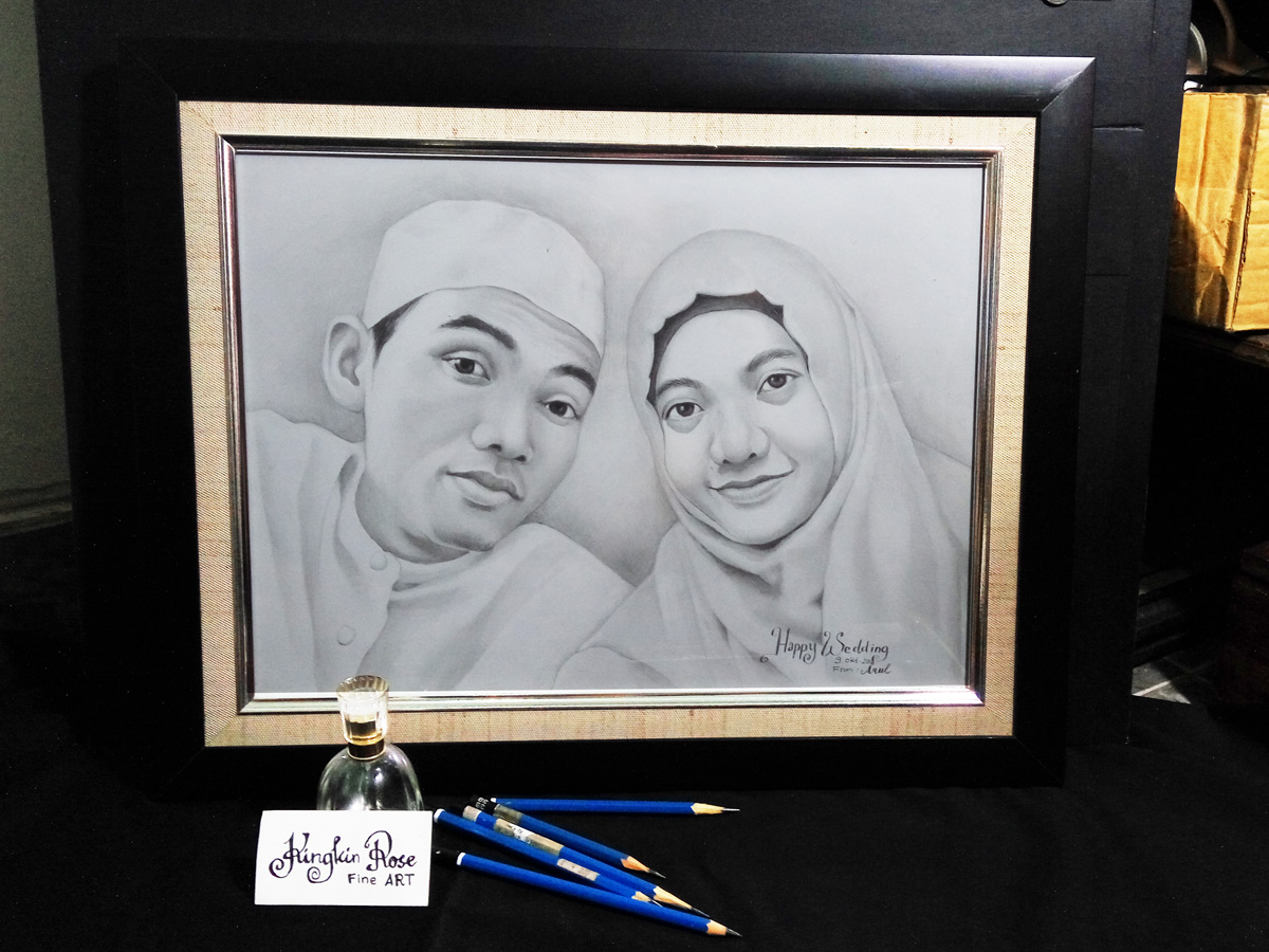 KINGKIN LA ROSE: JASA LUKIS FOTO MEDIA PENSIL / LUKISAN PENSIL ...