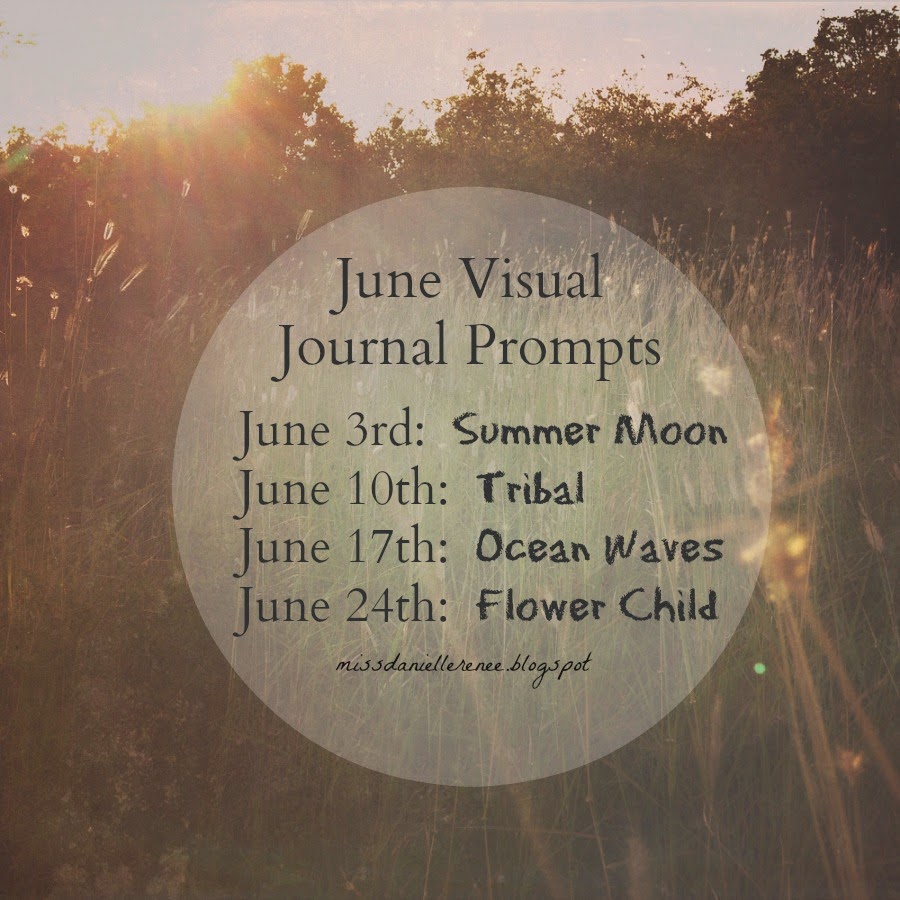 Miss Danielle Renee: June Visual Journal Prompts: Summer Moon