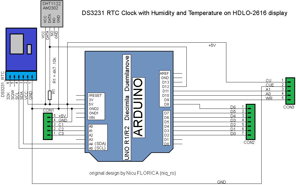 Arduino tehNiq: Vintage HDLO-2416 display