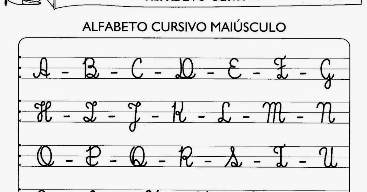 Alfabeto Completo Cursivo Maiúsculo - RETOEDU