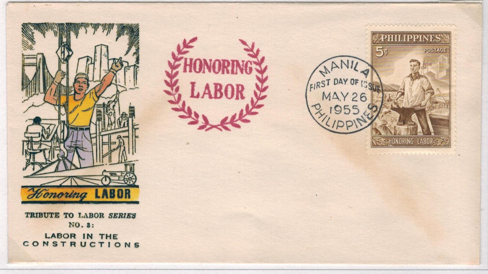 Philippine Republic Stamps : 1955 Labor-Management Conference
