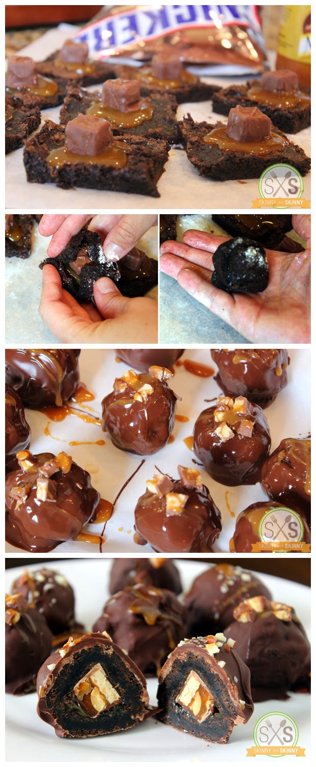 Snickers Brownie Bombs ~ Chopped Jalapeno