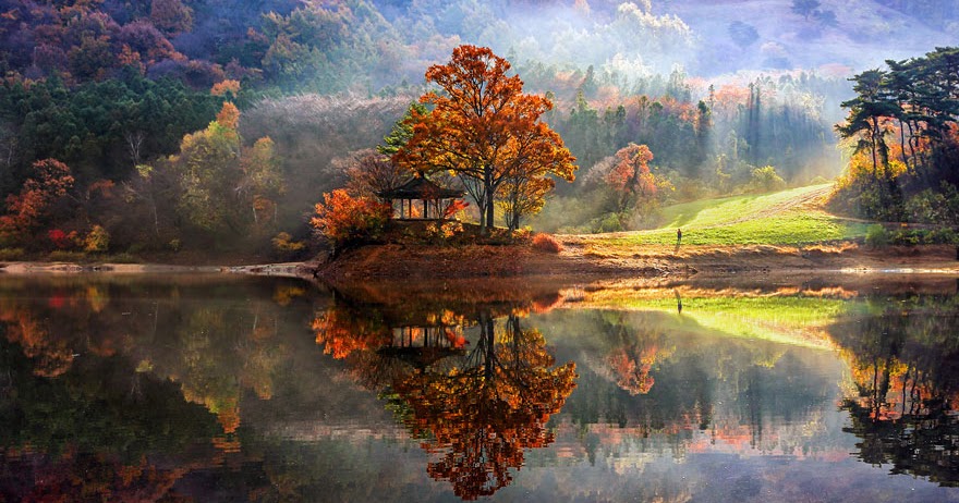 Pemandangan Pantulan Menakjubkan Dari Korea Selatan - Penyidik Info