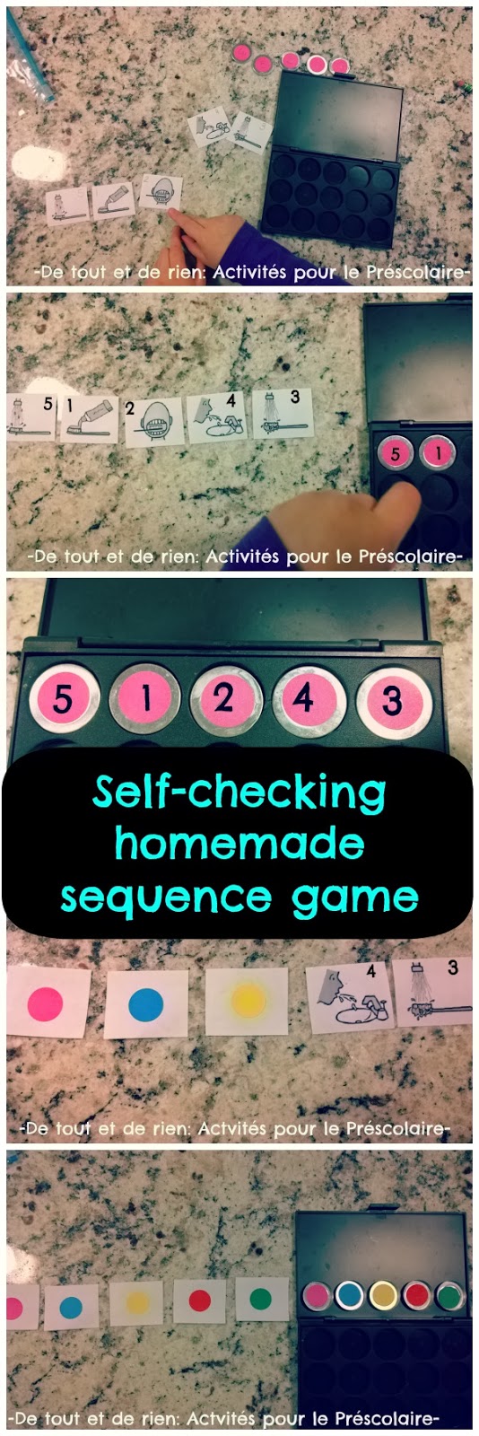De tout et de rien: Activités pour le Préscolaire: Self-checking ...