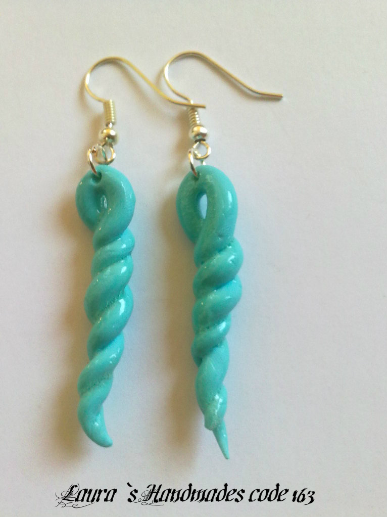 Named Fimo Necklace and Ring Set (Turquoise and White Colors) | Laura`s ...