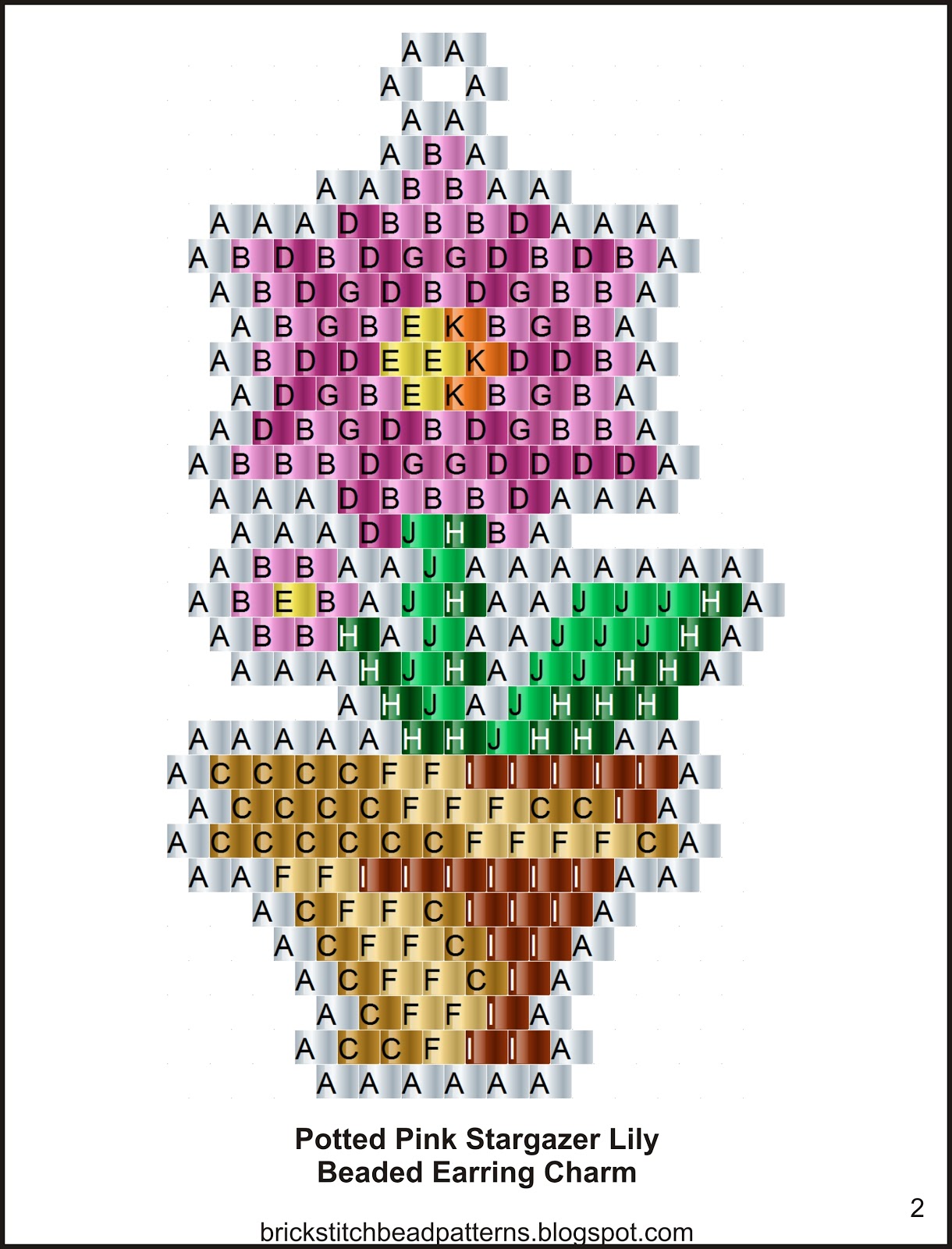 Brick Stitch Bead Patterns Journal: April 2017