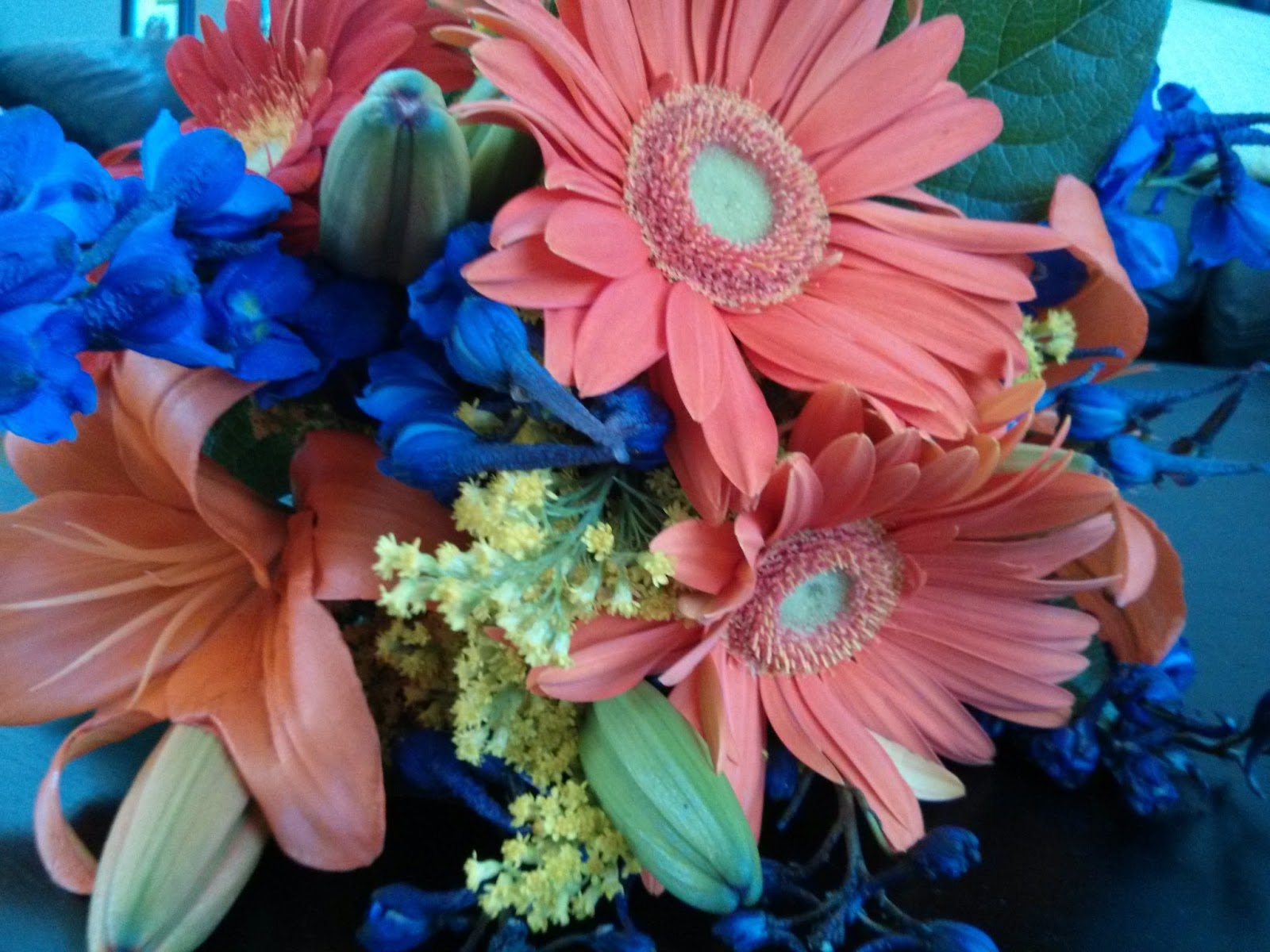 Celebration Flair: Tangerine and Royal Blue