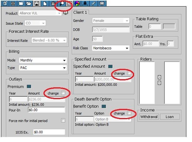 KCL: Running Inforce Illustrations