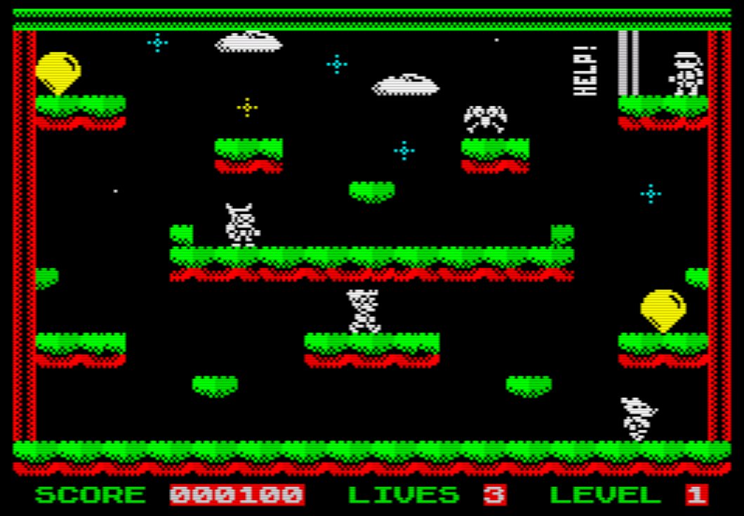 Indie Retro News: Heroes Rescue - Amstrad platforming homebrew is now on the ZX Spectrum