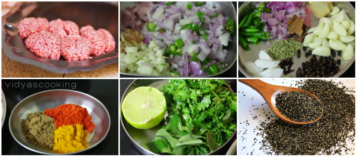 Mutton Brain Fry (Bheja Fry) Recipe / Moolai Varuval