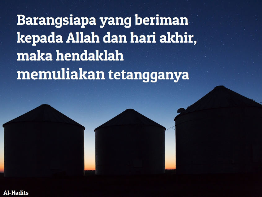 Contoh perbuatan yang baik kepada tetangga