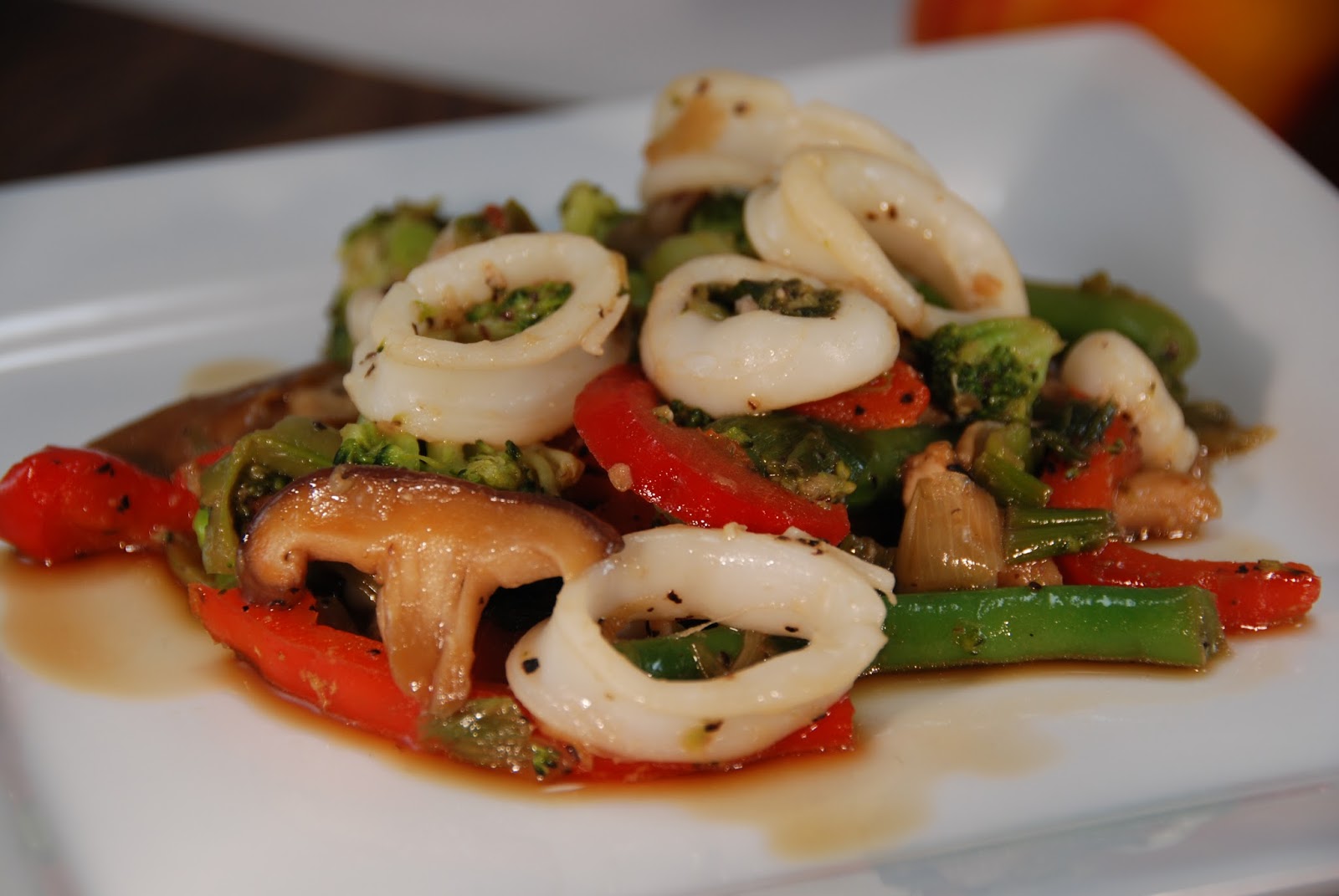 Paleo Rebel: Asian Style Calamari & Vegetable Stir-Fry