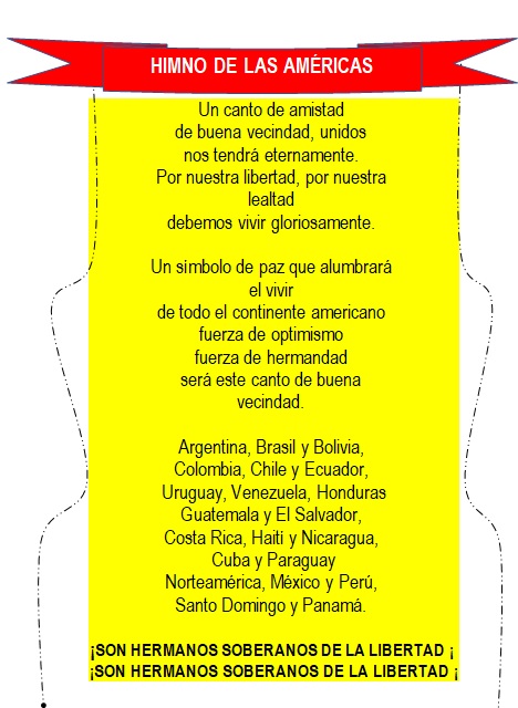 CUARTO GRADO EN AIP: DÍA DE LAS AMÉRICAS