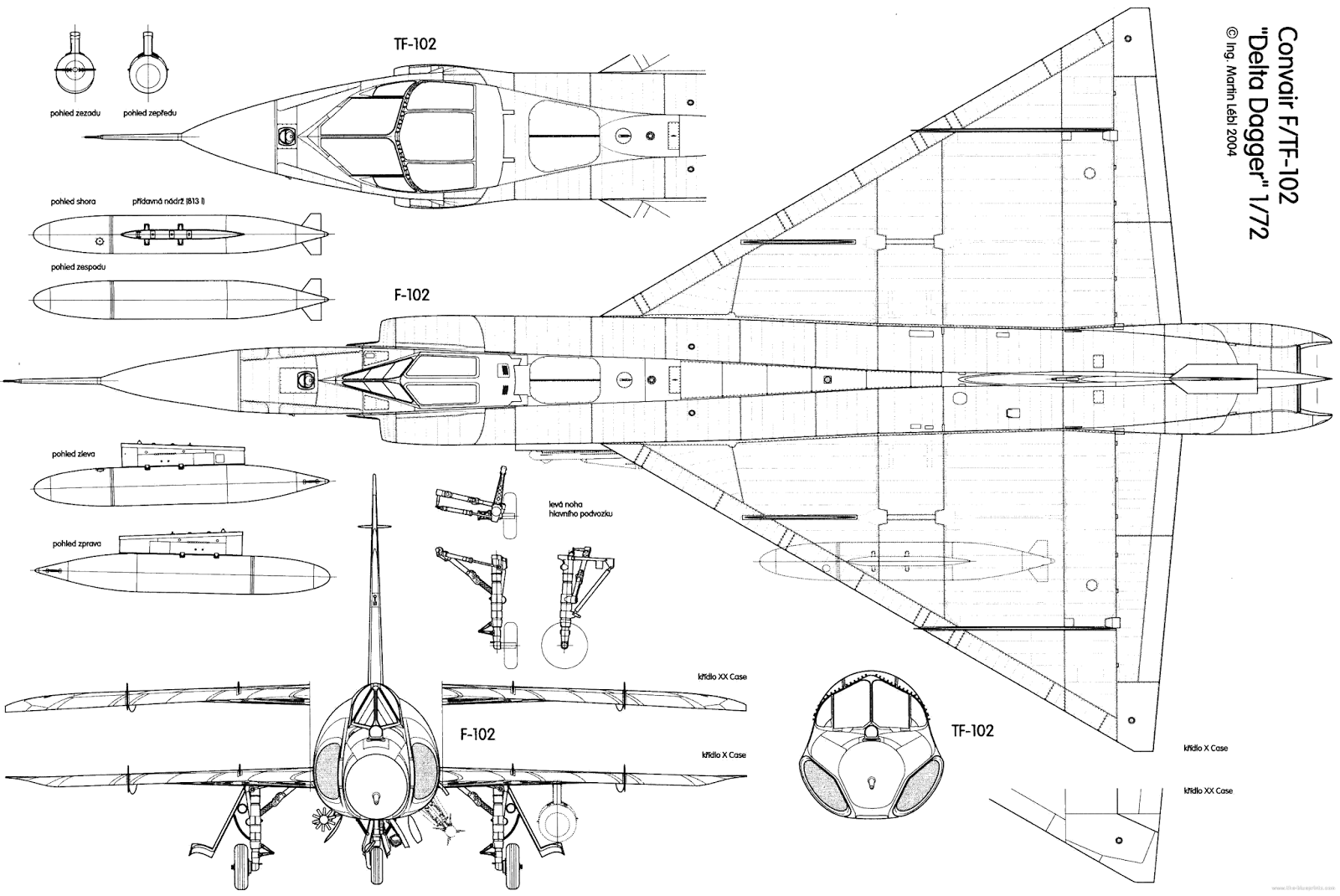 Oldsarges Aircraft Model blog: F-102 Case X and Case XX identicaton