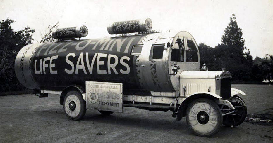 Just A Car Guy: A remarkable Lifesaver advertising delivery truck in ...