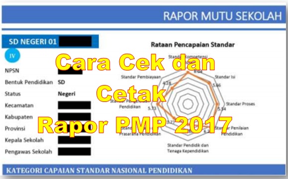 Cara Cek dan Cetak Rapor PMP 2017