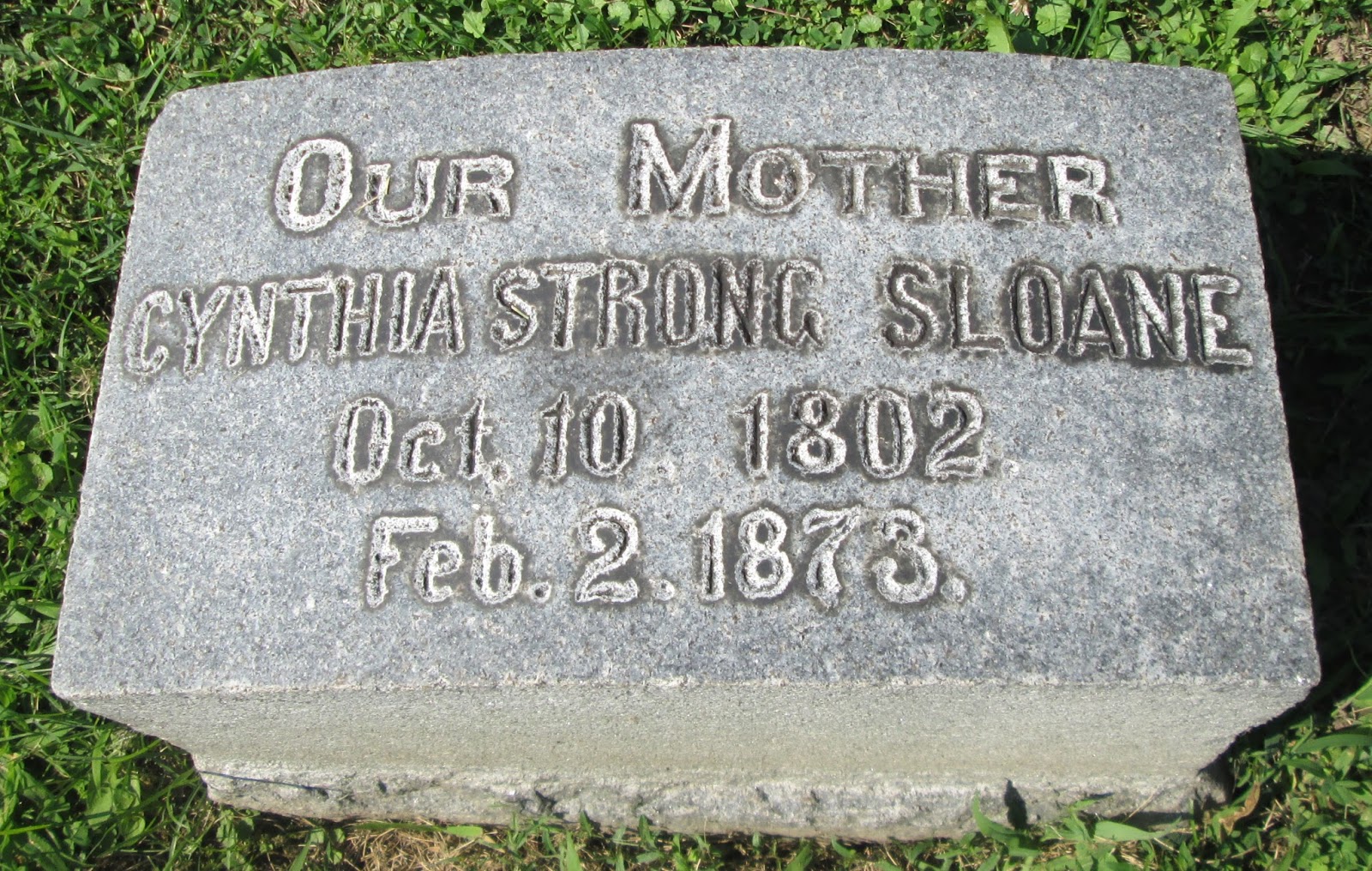 Graveyard Rabbit of Sandusky Bay: Sunday's Obituary: Cynthia Strong Sloane