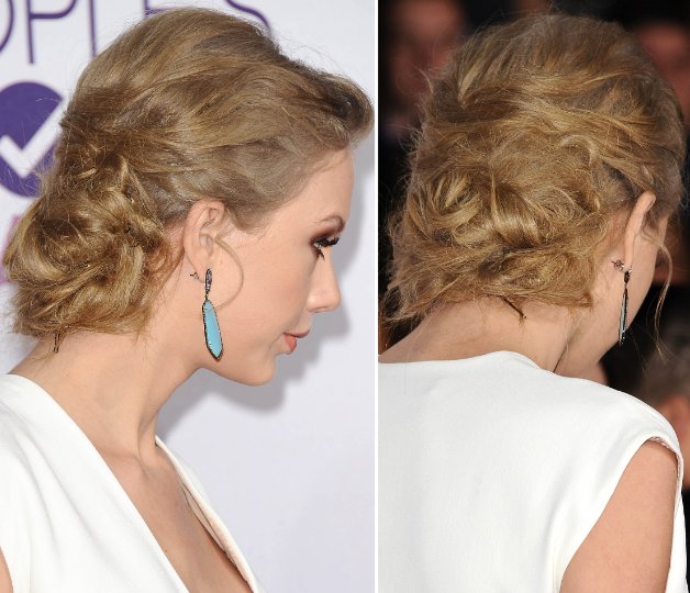 Taylor Swift Pinned Updo: Red Carpet Hairstyle 2013 ~ Krazy Fashion Rocks