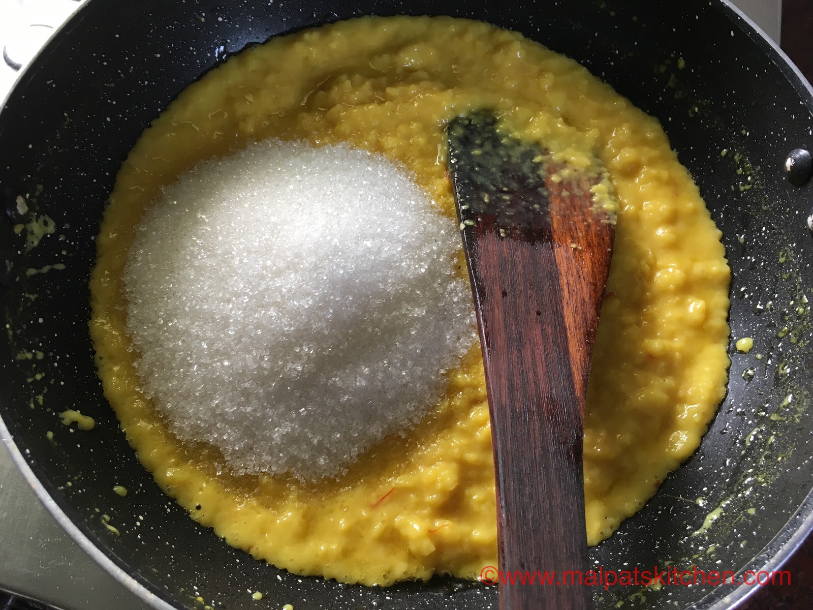 MOONG DHAL HALWA, how to make moong dhal halwa ~ Malpats Kitchen