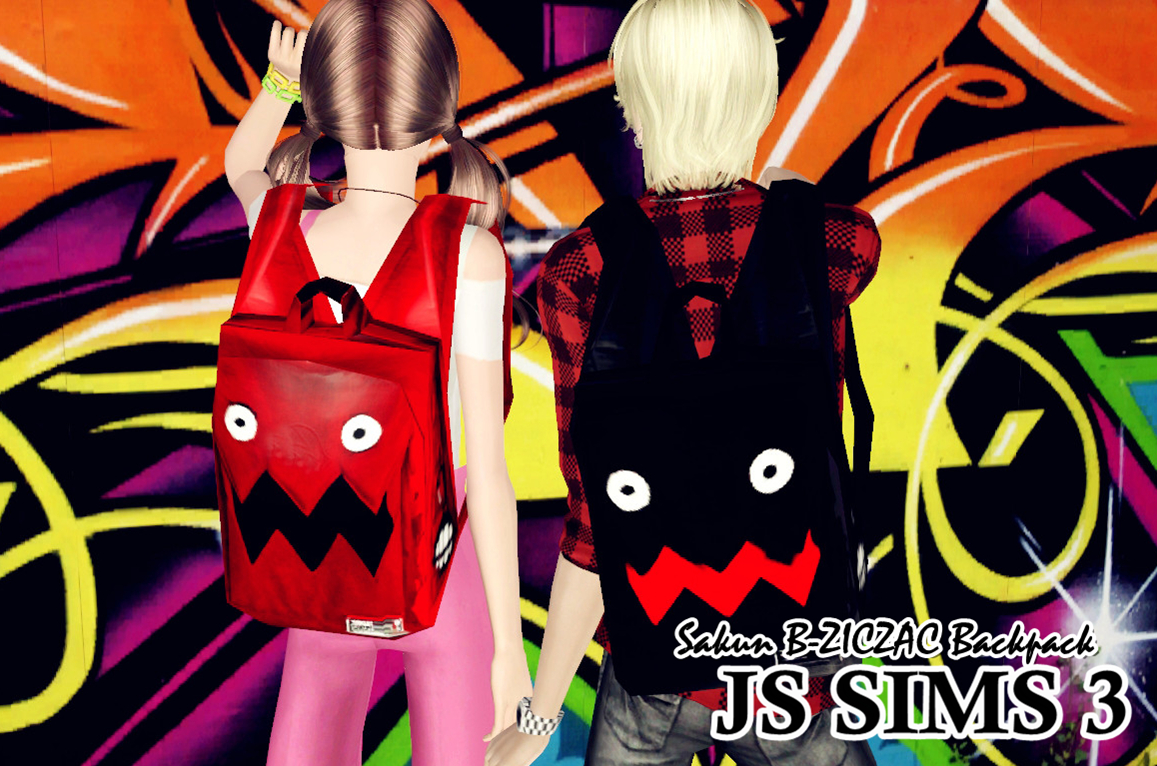[JS SIMS 3] Sakun B-ZICZAC Backpack