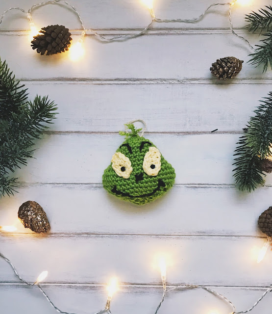 The Grinch Crochet Ornament