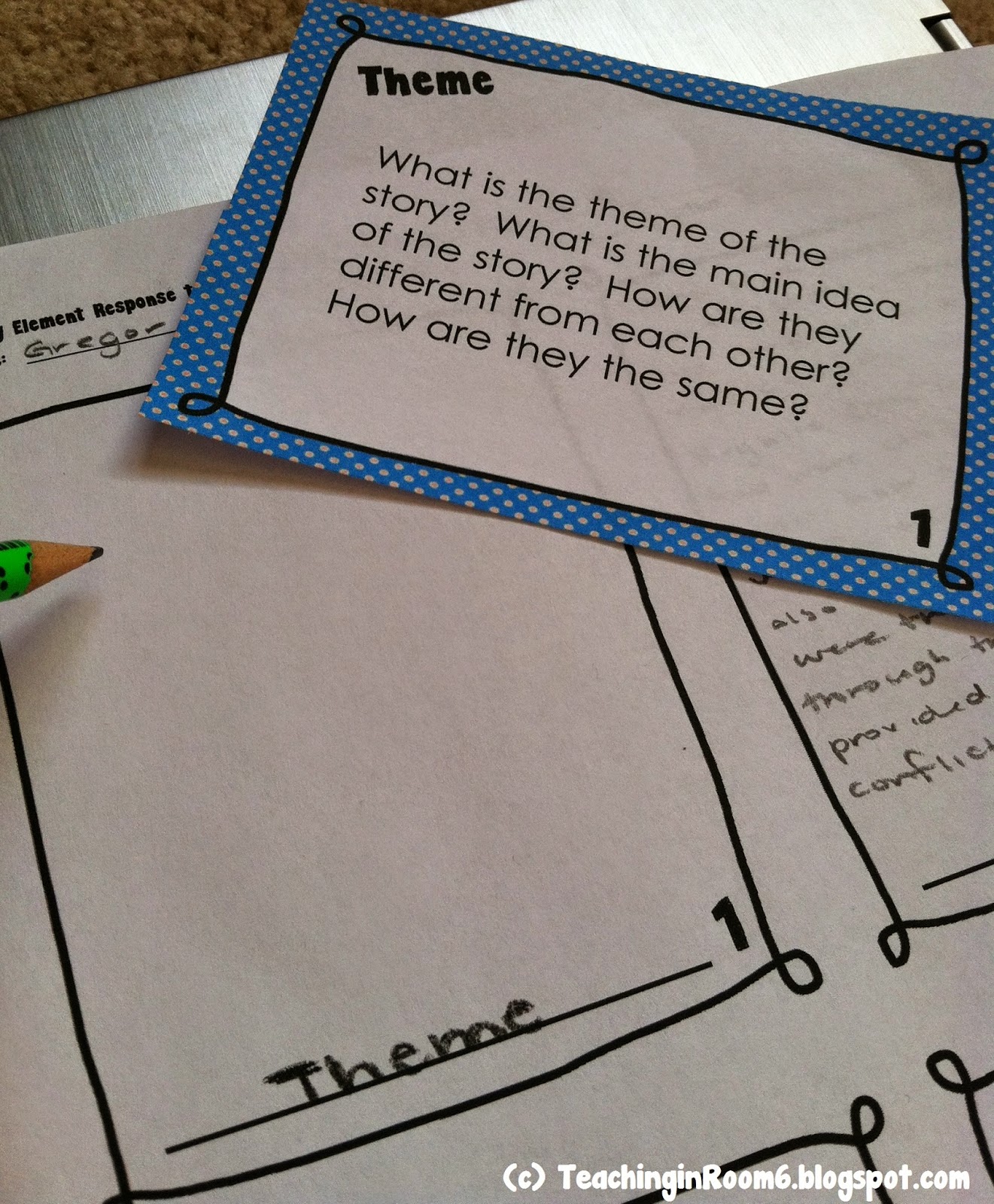 Responding to Literature....using Task Cards! | Teaching in Room 6