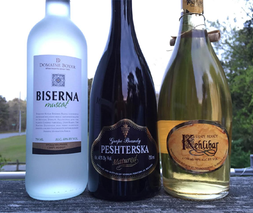 Spirits: Biserna Muskatova Rakia, Peshterska Otlezhala Rakia, Kehlibar ...