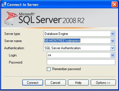 Montree (KMx10): Install MS SQL Express 2008