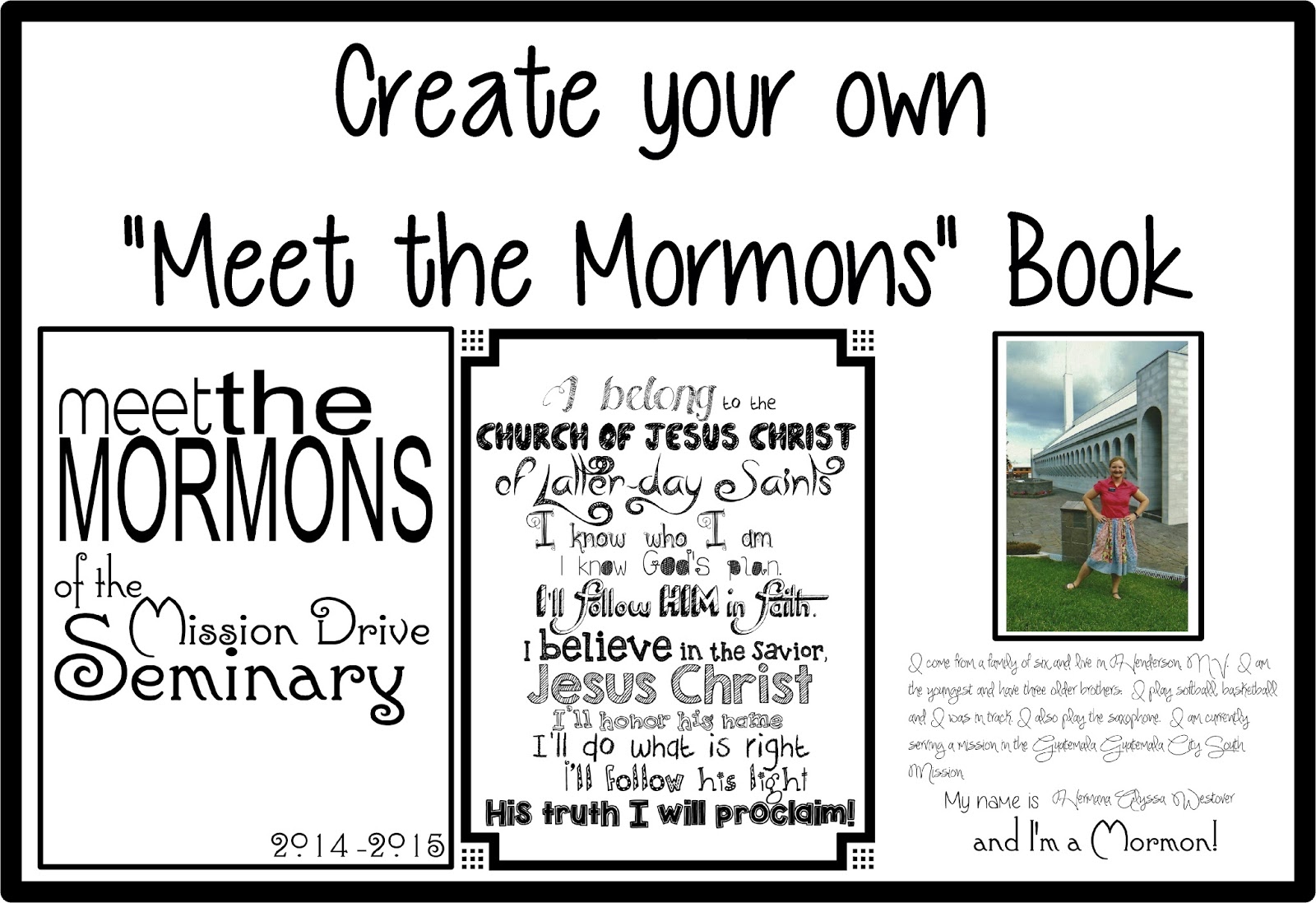 HollysHome - Church Fun: Things that I have done in my LDS Seminary ...